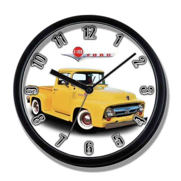 Clock | Wall Decor | Ford F0 1956 Yellow Clock New | Poshmark